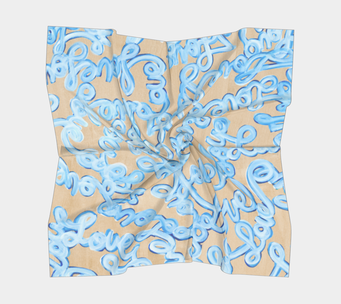 Love is in the Air - Silk Scarf – Allison Castillo Designs